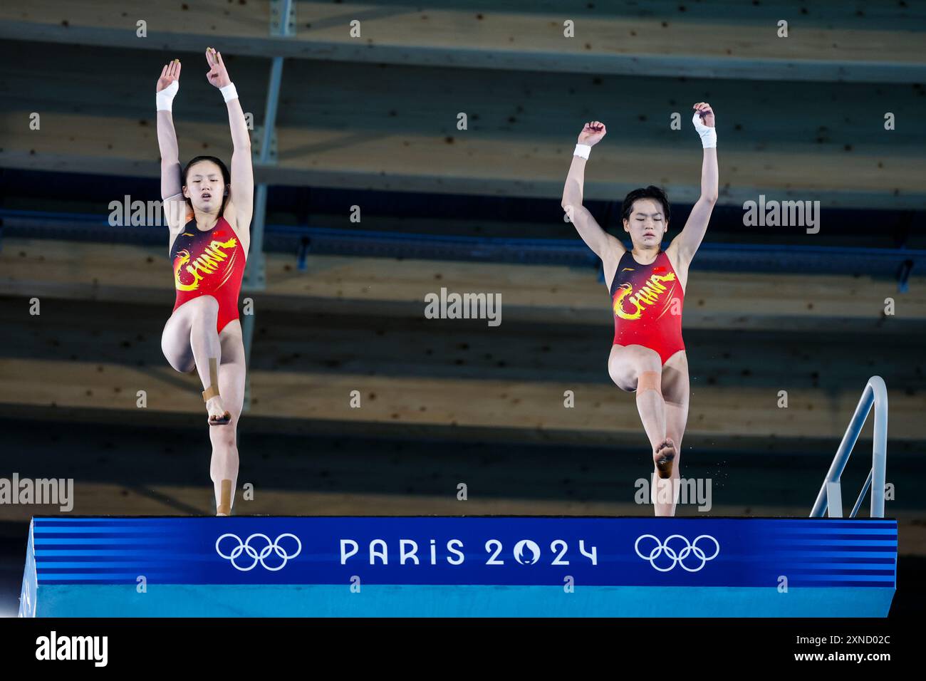Yuxi Chen and Hongchan Quan of China compete during Women's ...
