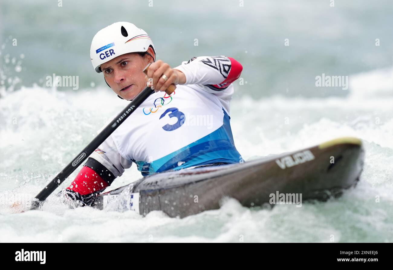 L'allemande Elena Lilik lors de la finale de canoë simple féminine au ...