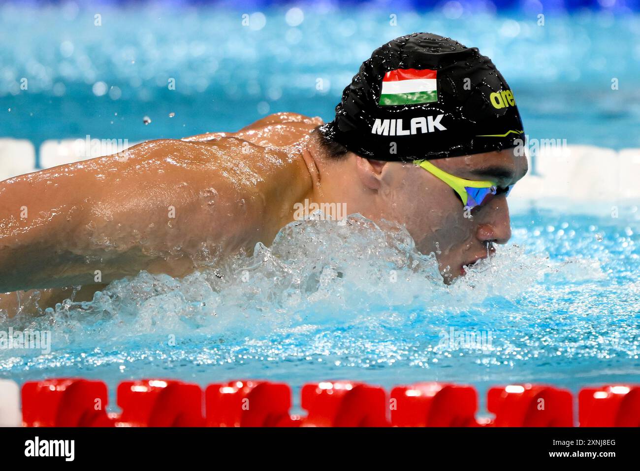Kristof Milak, de Hongrie, participe aux demi-finales de natation 100 m nage libre hommes aux ...