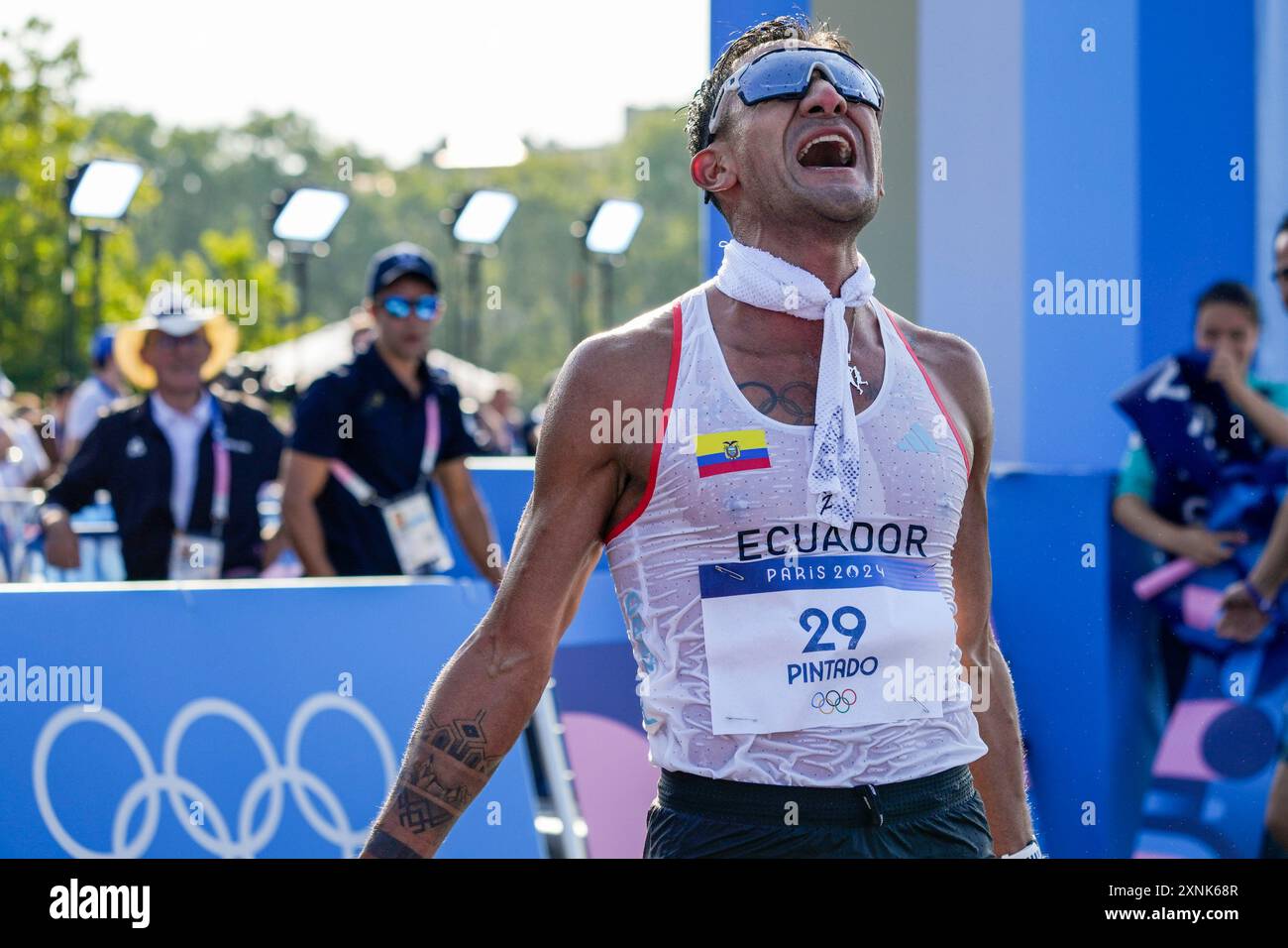 Paris, France. 01 août 2024. Brian Daniel Pintado, de Team Ecuador ...