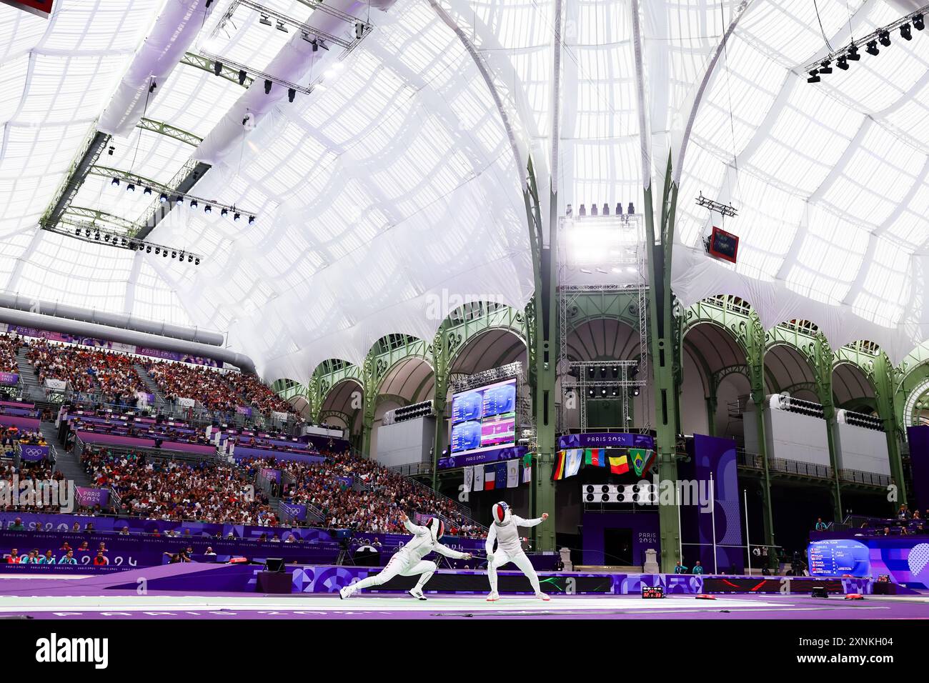 Paris, France, 1er août 2024. Jessica Zi Jia Guo du Canada vs Pauline ...