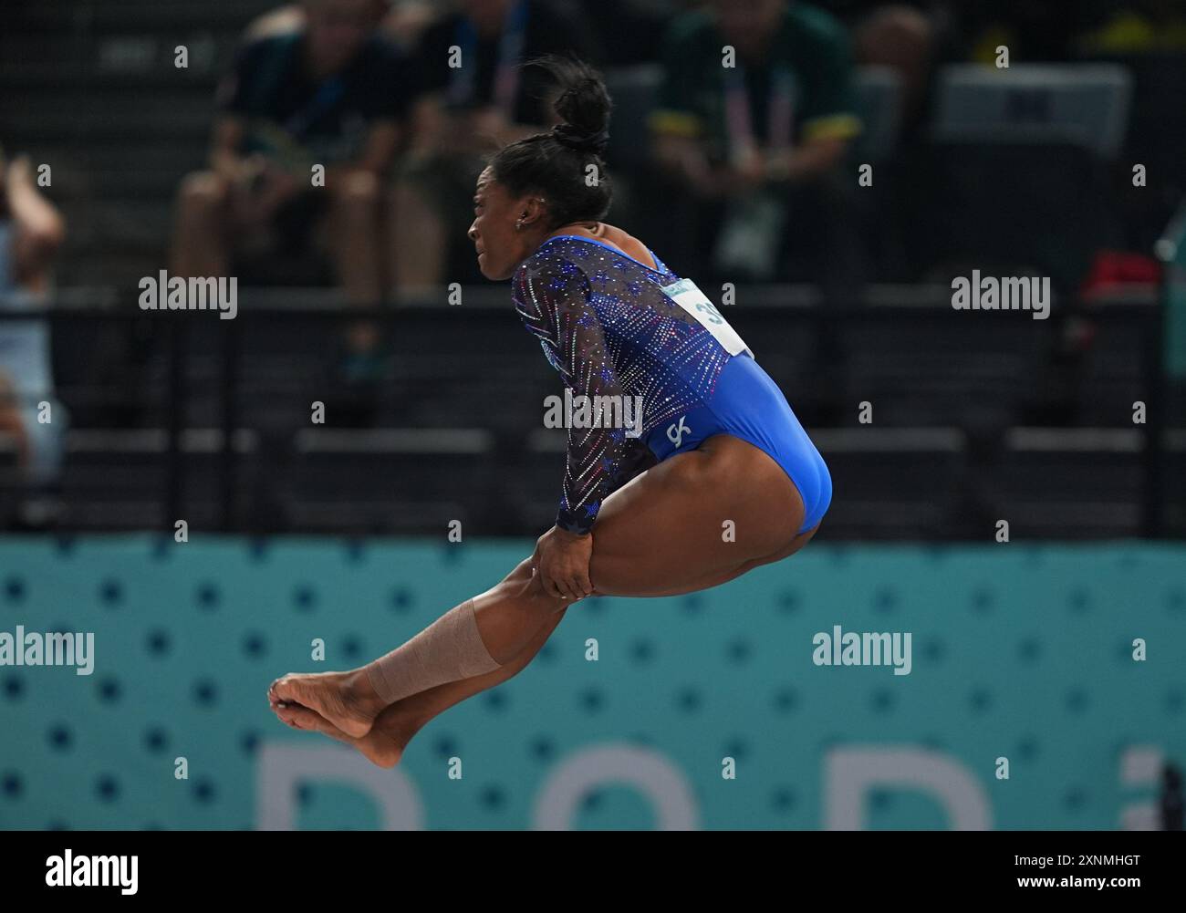 01 août 2024 : Simone Biles (États-Unis) participe à la finale féminine ...
