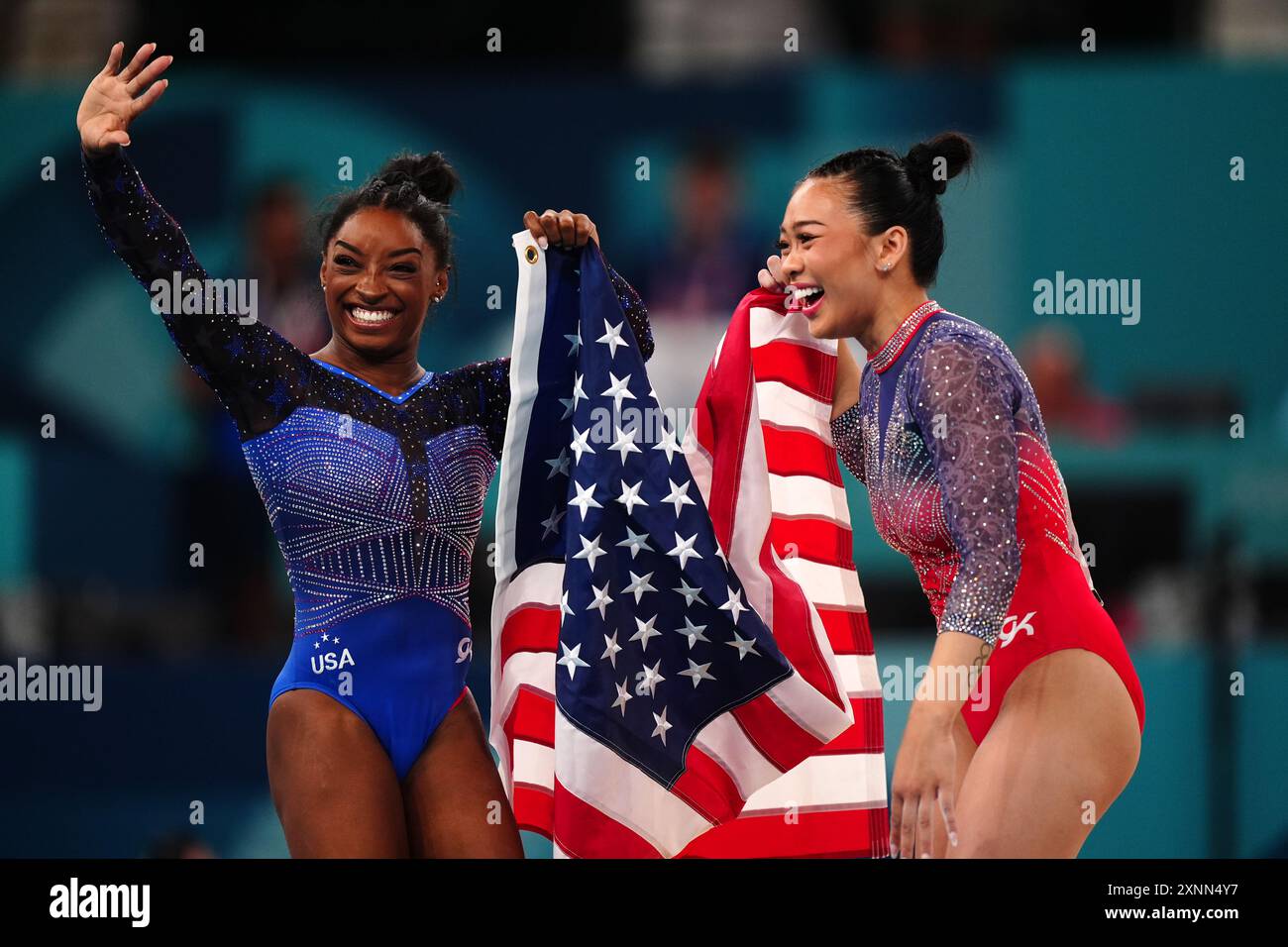 Médaillée d'or, l'américaine Simone Biles, et médaillée de bronze ...