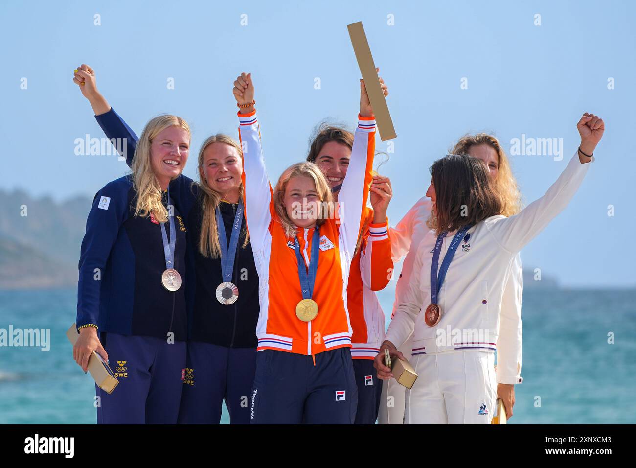 Vilma Bobeck, Rebecca Netzler (Suède) Médaille d'argent, Odile Van ...