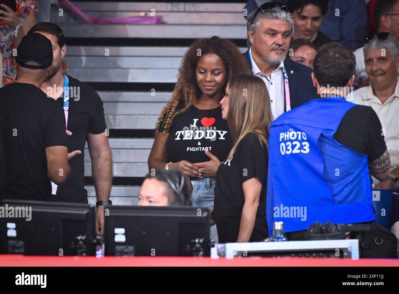 Luthna Plocus, petite amie de Teddy Riner ( FRA ), Judo, lors des Jeux ...