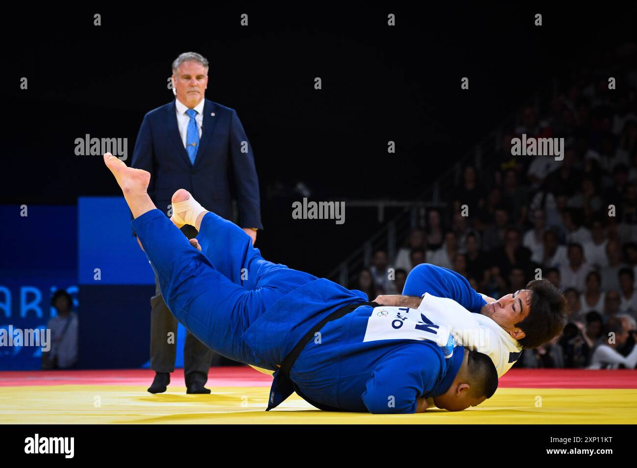 Alisher Yusupov ( UZB ) vs Tatsuru Saito ( JPN ), Judo, hommes +100 kg ...
