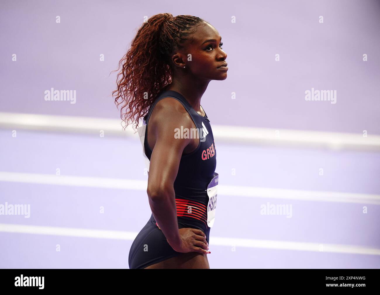 La Grande-Bretagne Dina Asher-Smith après la demi-finale 1 du 100 m ...