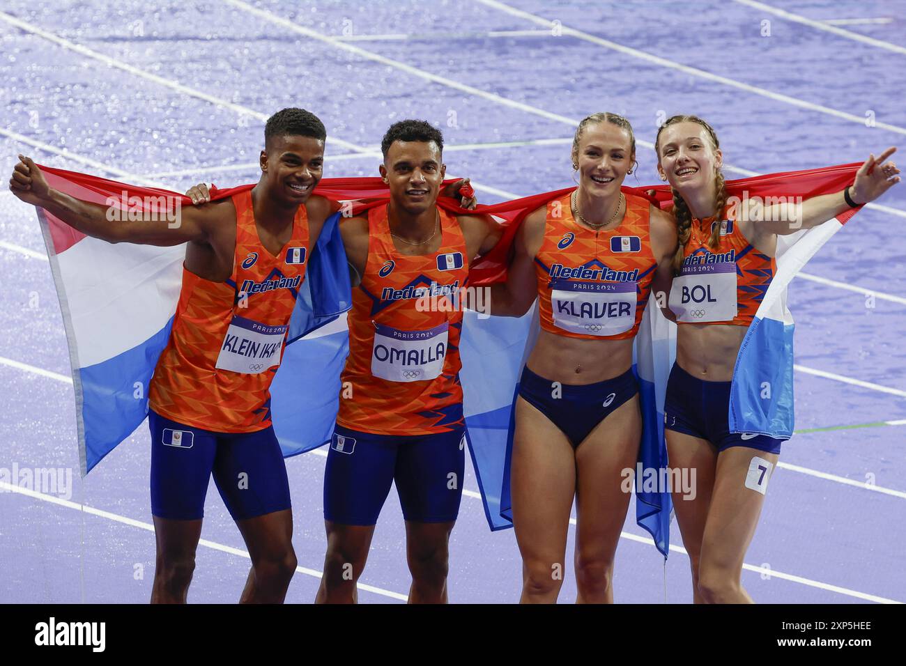 Paris, France. 3 août 2024. Omalla Eugene, KLAVER Lieke, KLEIN IKKINK ...