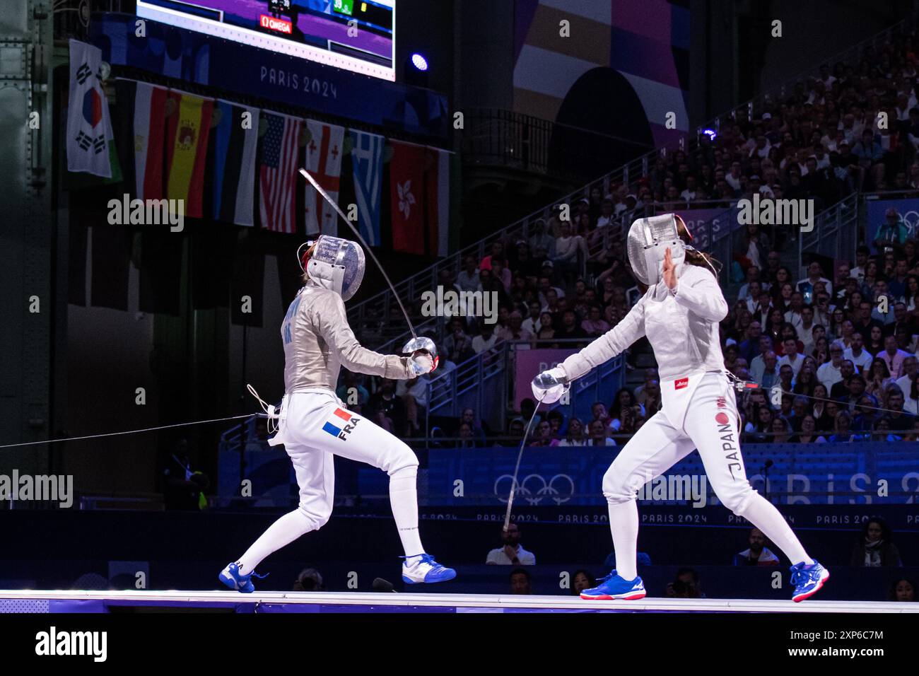 Paris, France. 3 août 2024. Manon Apithy-Brunet (FRA), Escrime, Women's ...
