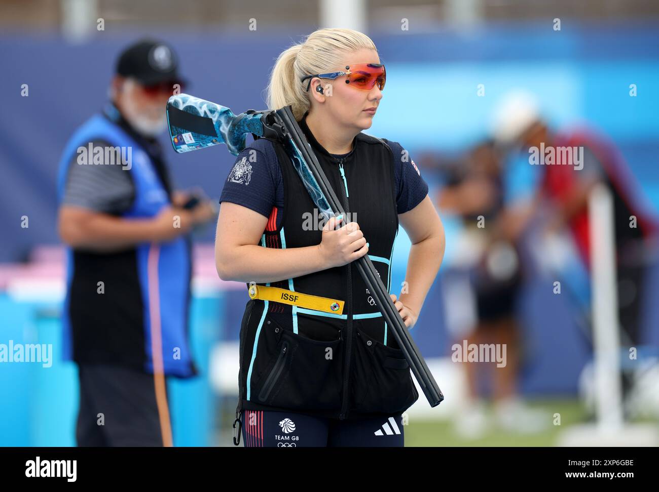 Amber Rutter de Grande-Bretagne lors de la qualification féminine Skeet ...