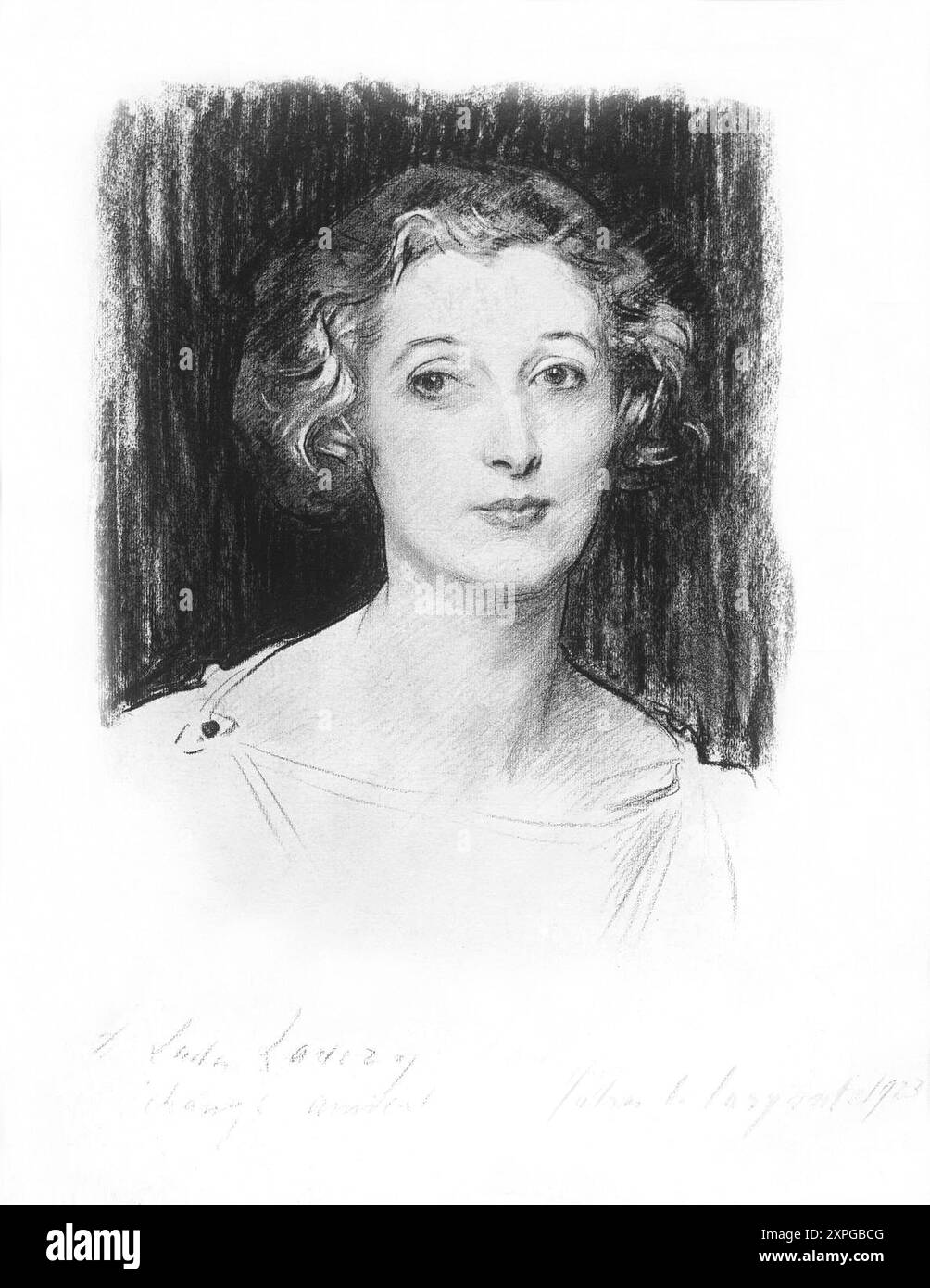 Portrait par l'artiste américain John Singer Sargent (1856-1925) de ...