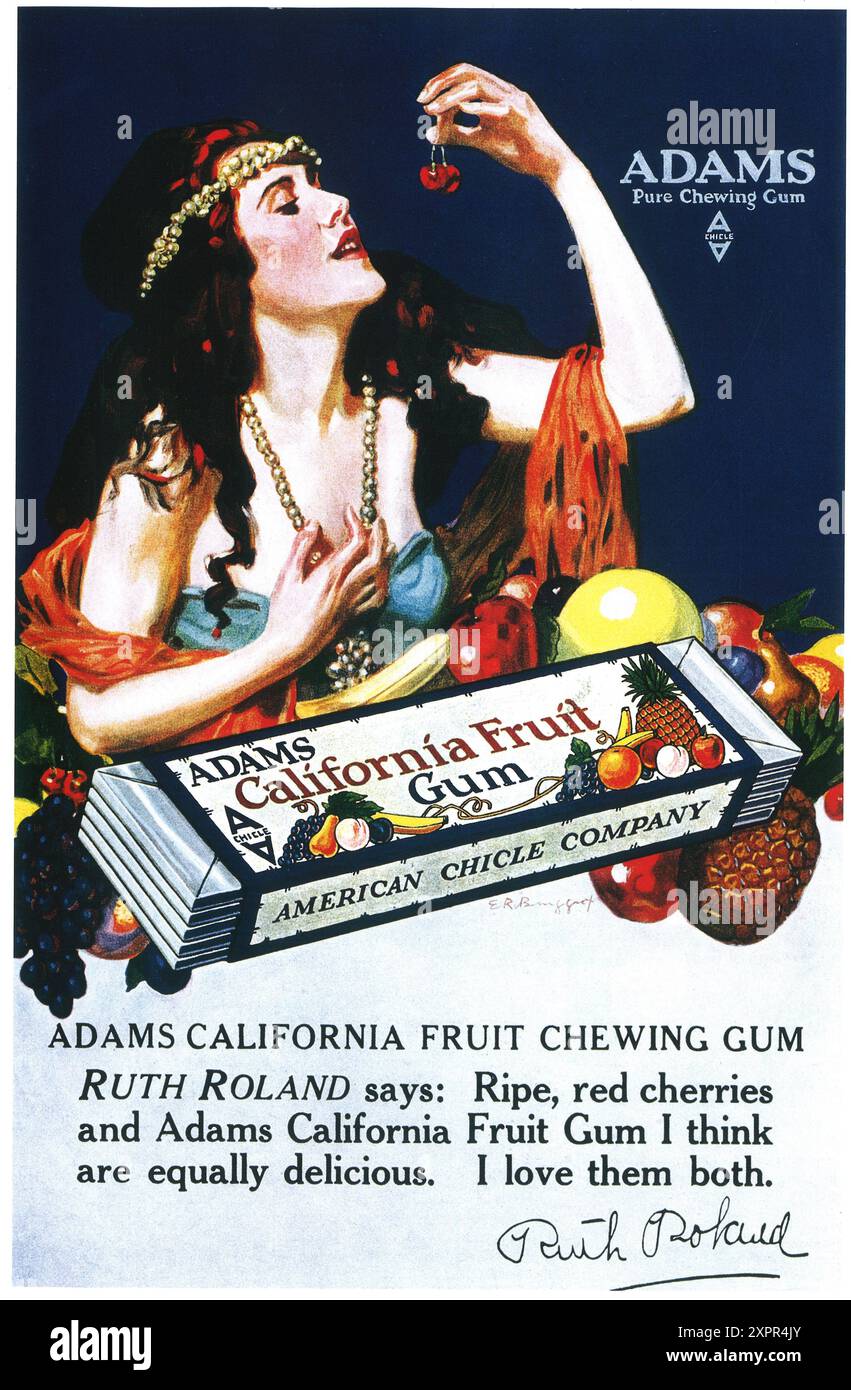 Chewing gum portrait vintage Banque de photographies et d’images à ...