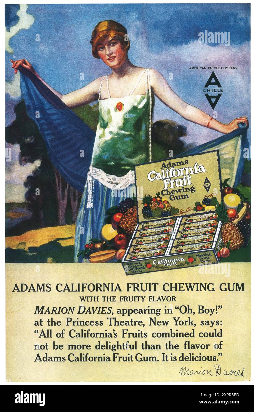 Chewing gum portrait vintage Banque de photographies et d’images à ...