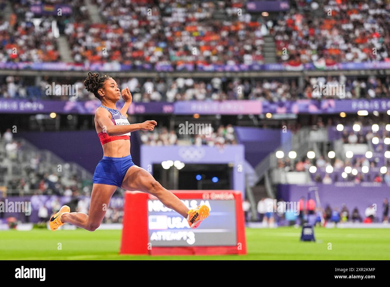 Monae Nichols of United States competes during Women's Long Jump Final ...