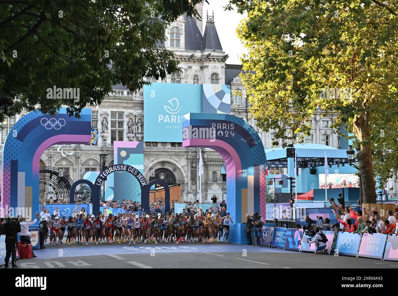 Départ, Athlétisme, Marathon féminin's pendant les Jeux Olympiques de ...