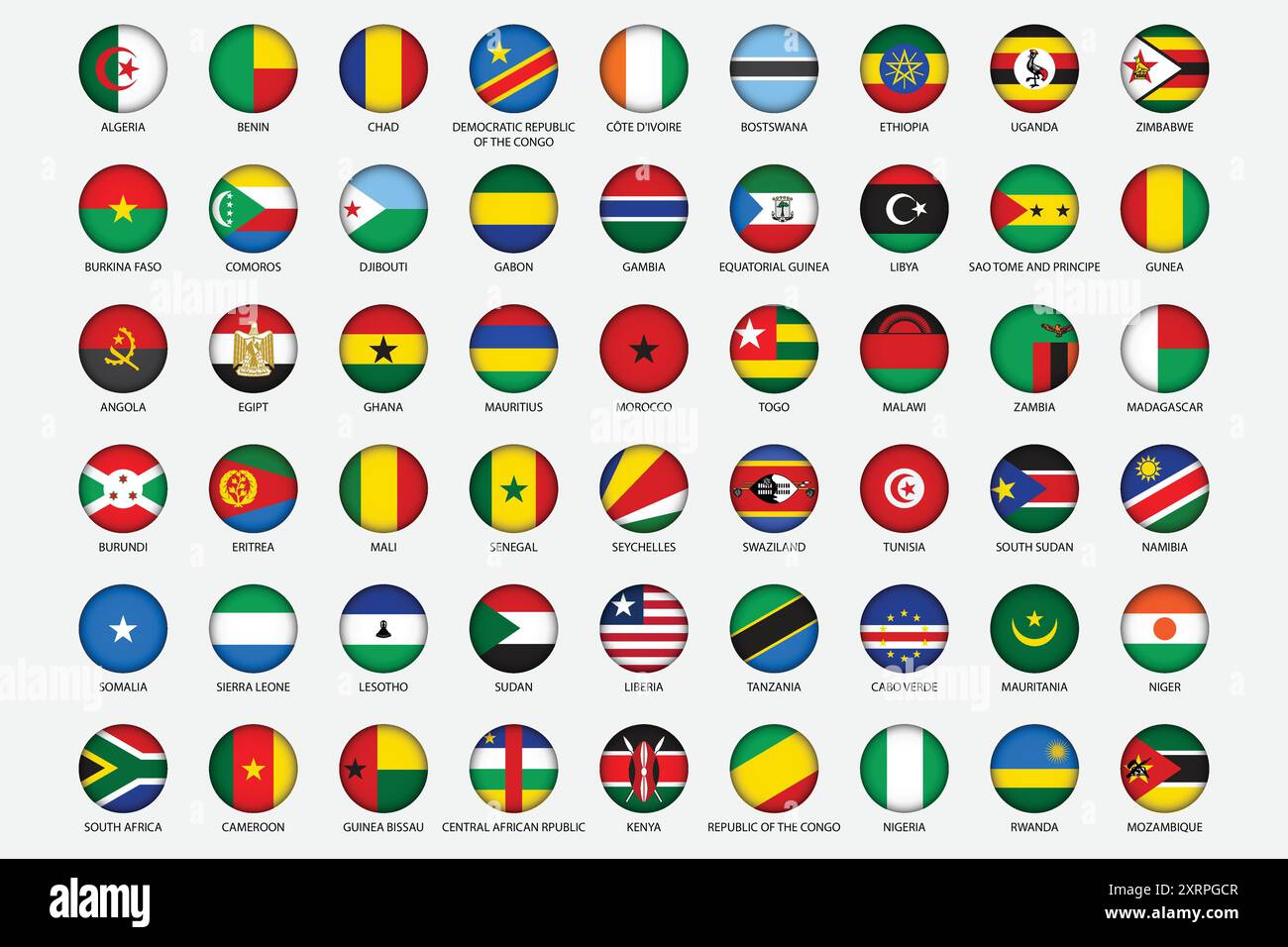 Tous les drapeaux pays afrique Banque de photographies et d’images à ...