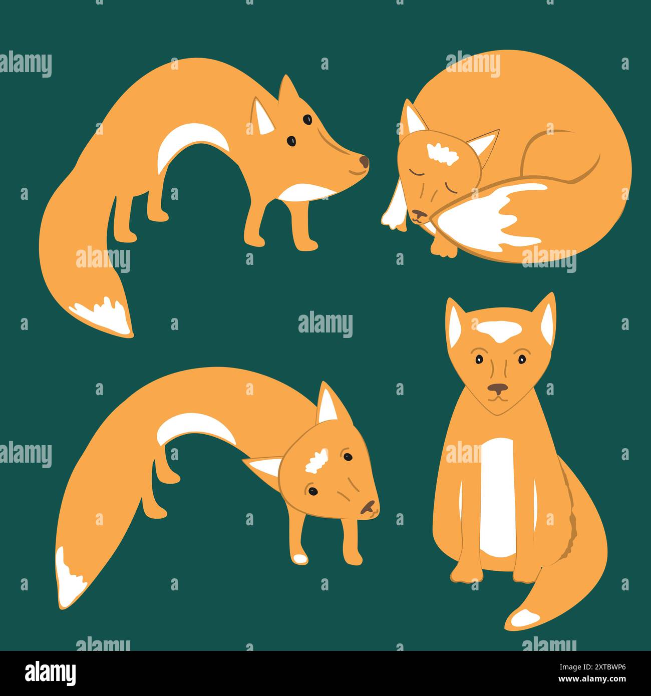 Renard dessin animé Banque de photographies et d’images à haute ...