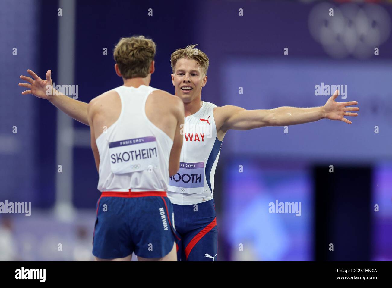 PARIS, FRANCE - 03 AOÛT : Markus Rooth, de Norvège, célèbre sa victoire ...