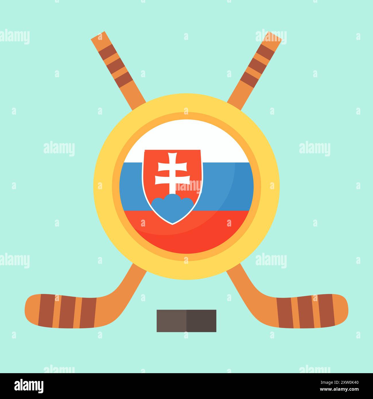 Symbole universel pour le tournoi international de hockey (championnat ...