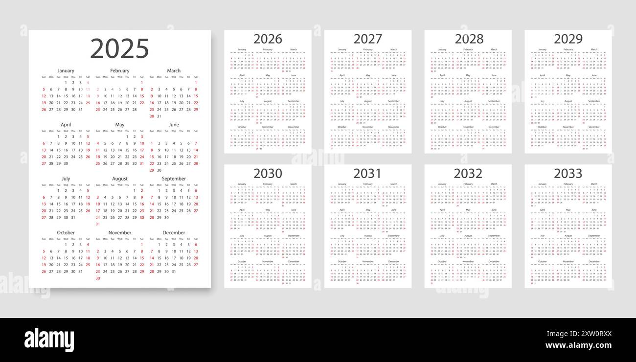 Grilles de calendrier Banque de photographies et d’images à haute résolution - Alamy