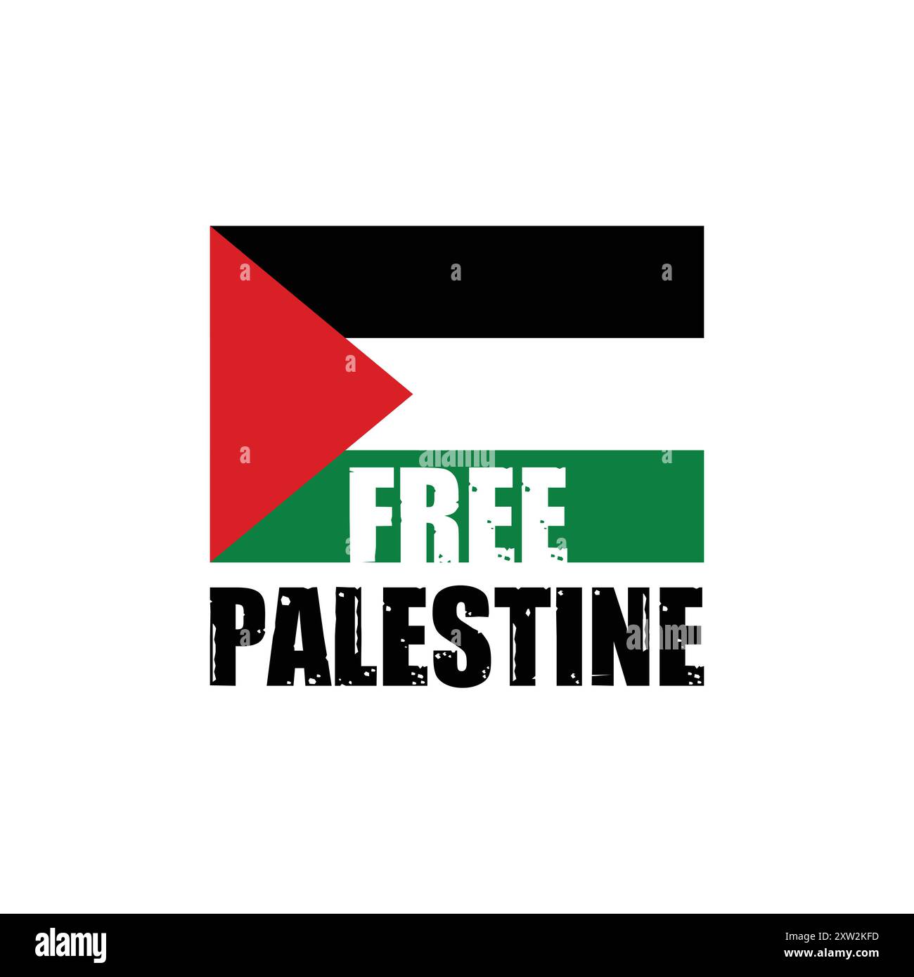 Free palestine demonstration Banque d'images vectorielles - Alamy