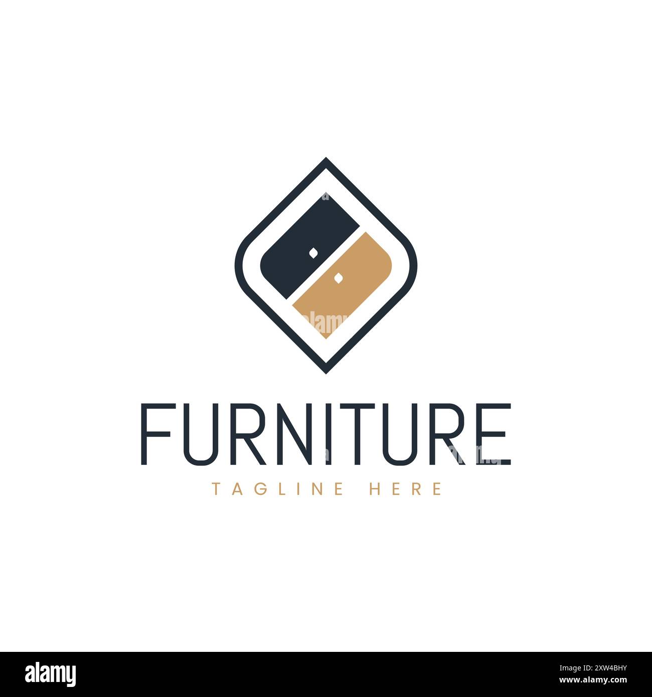Agencement mobilier logo Banque d'images détourées - Alamy
