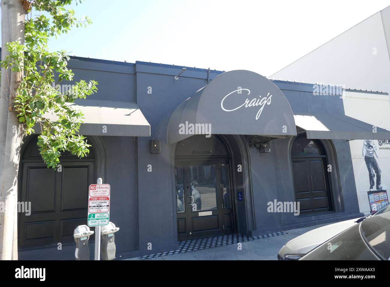 West Hollywood, Californie, USA 18 août 2024 Craig's Restaurant au 8826 ...