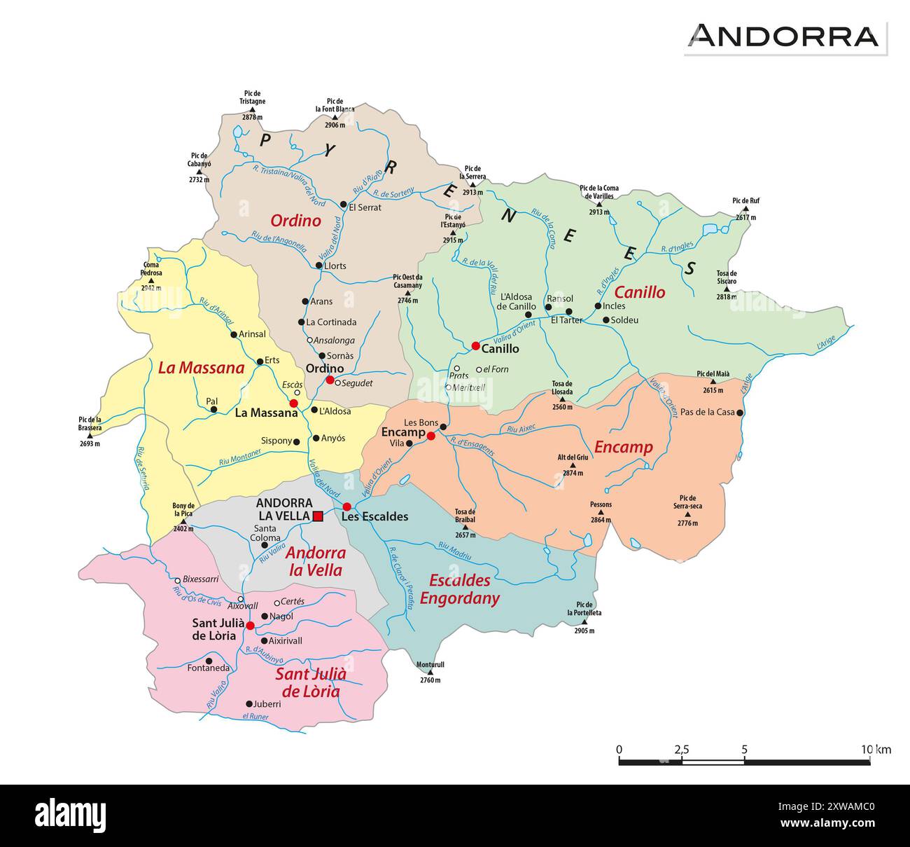 Political map europe Banque d'images détourées - Alamy