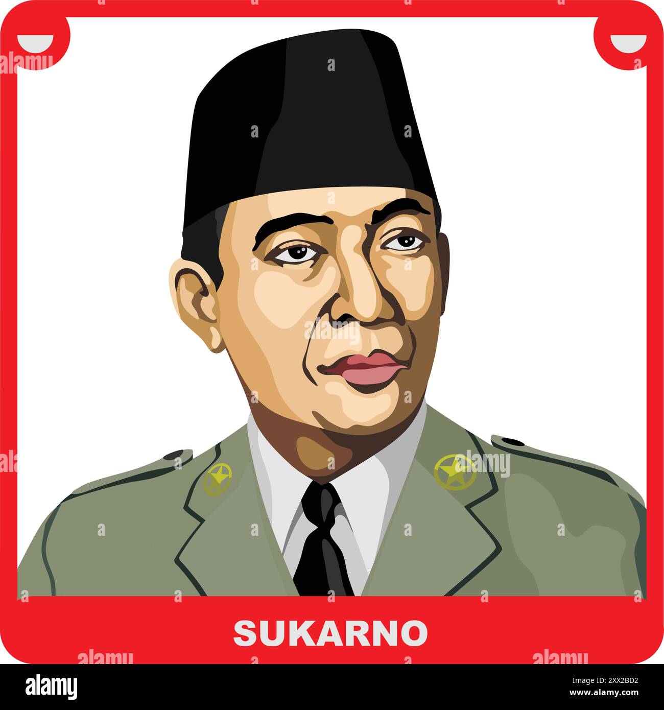 Sukarno president indonesia Banque d'images vectorielles - Alamy