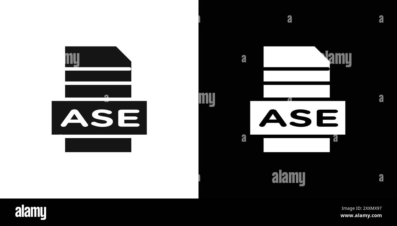 ASE File document Icon logo Vector collection ou groupe de packs ...