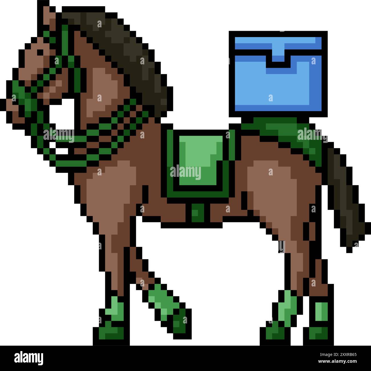 Pixel art cheval Banque de photographies et d’images à haute résolution ...