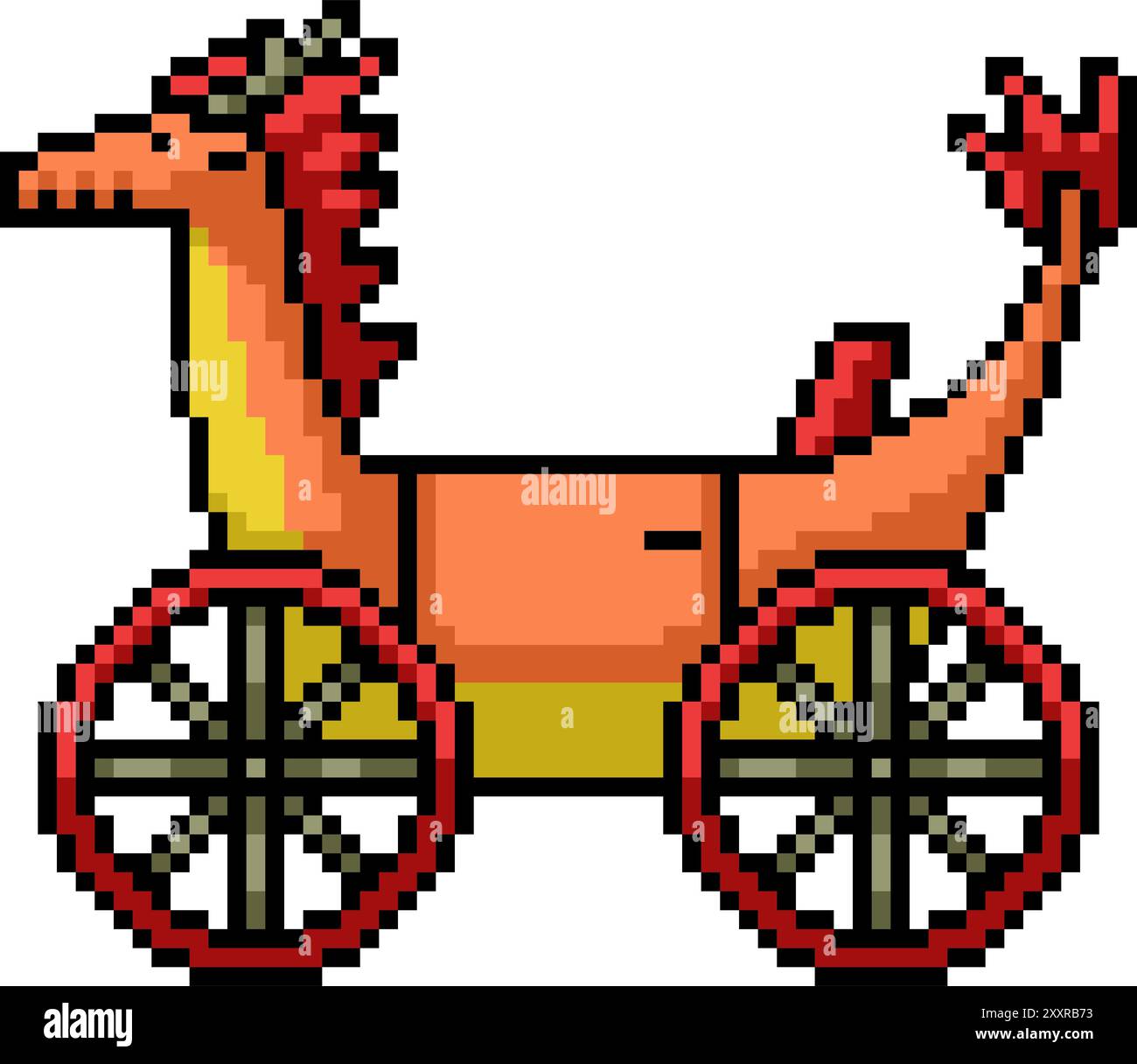 Chariot de dragon Banque d'images vectorielles - Alamy