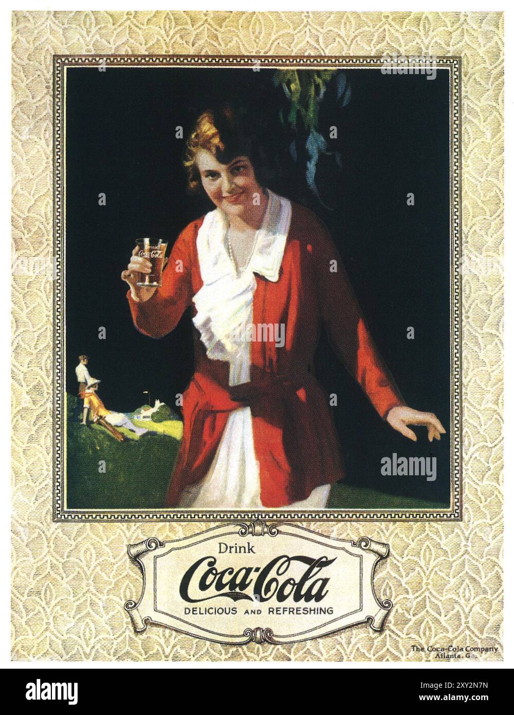 Coca cola vintage archive publicité annonce des années 1920 Banque de ...