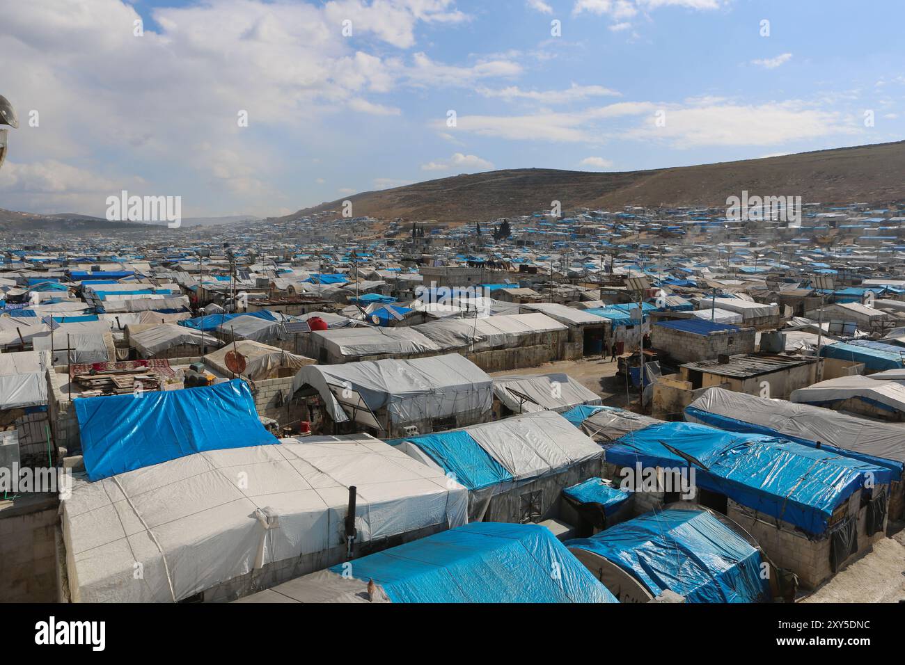 Atme, Idlib. 10 février 2020. Le camp d’Al-Karamah pour personnes ...