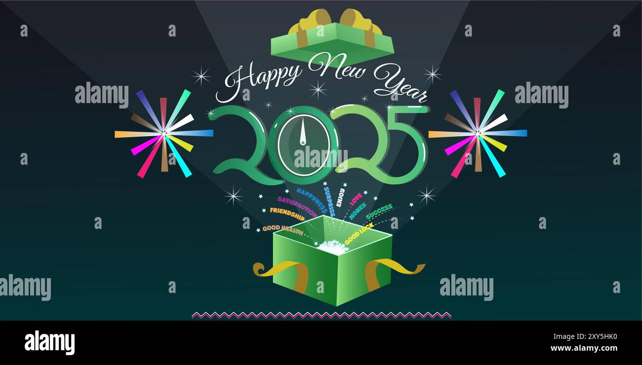 Carte de voeux 2025 Banque de photographies et d’images à haute ...