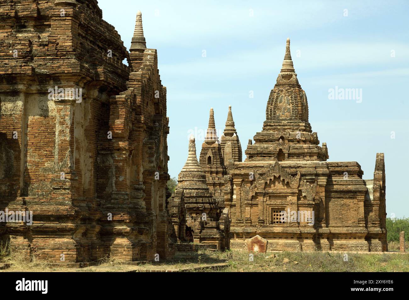 Temple dans la plaine centrale de bagan Banque de photographies et d ...