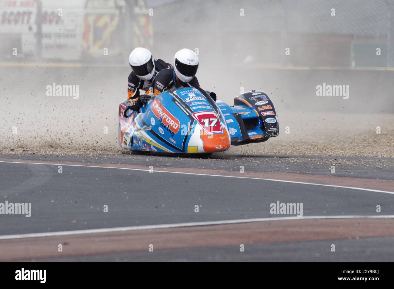 Dalton on Tees, Angleterre, 25 août 2024. Lee Crawford conduisant une ...