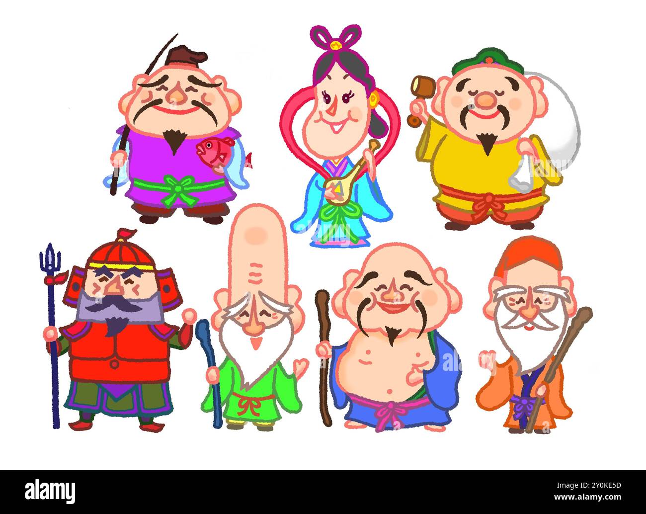 Seven gods of good fortune Banque de photographies et d’images à haute ...