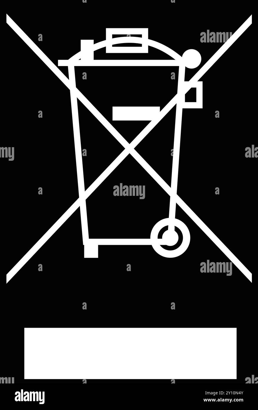 Battery warning label Banque d'images vectorielles - Alamy