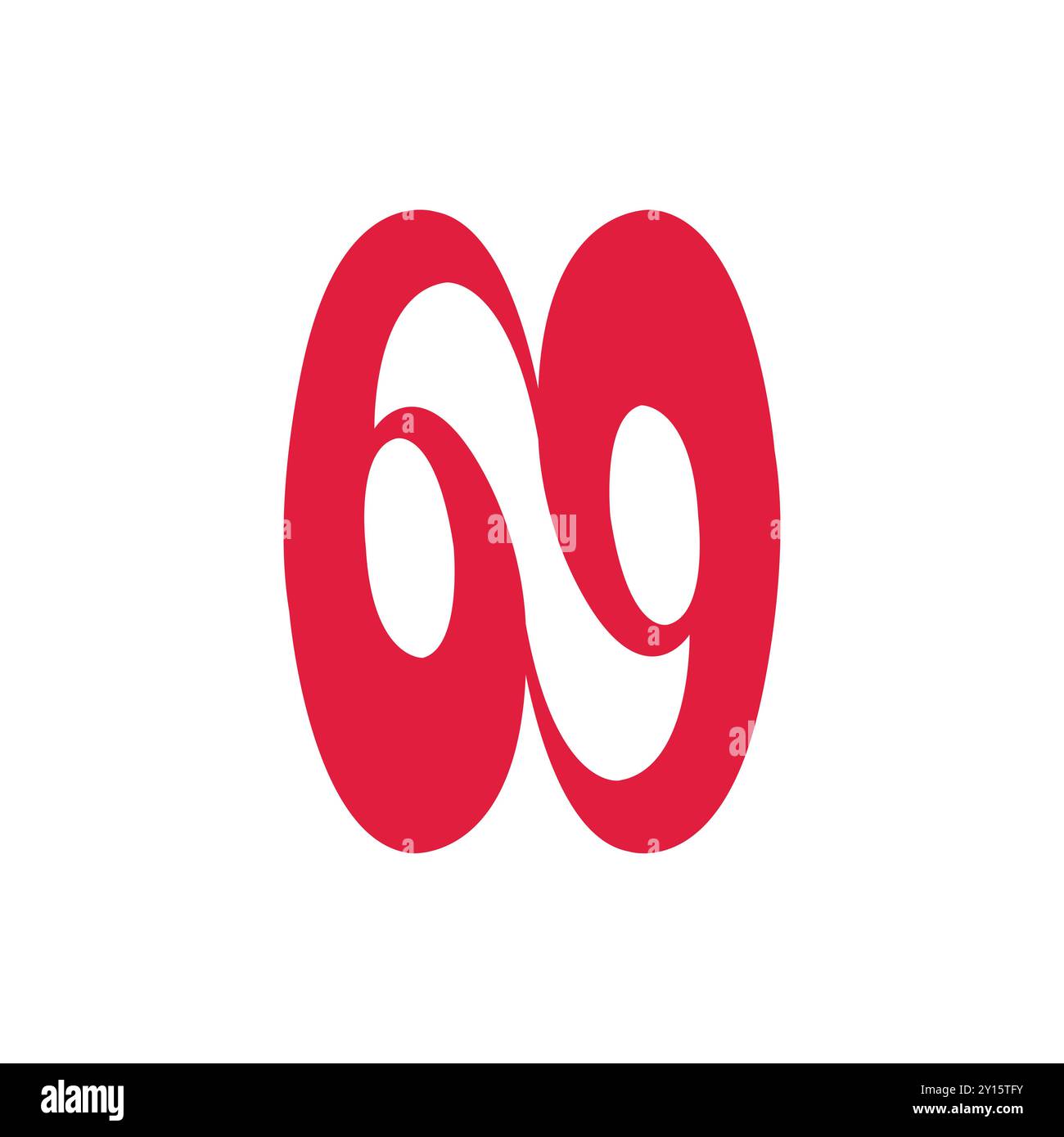 Lettre n style Banque d'images vectorielles - Alamy