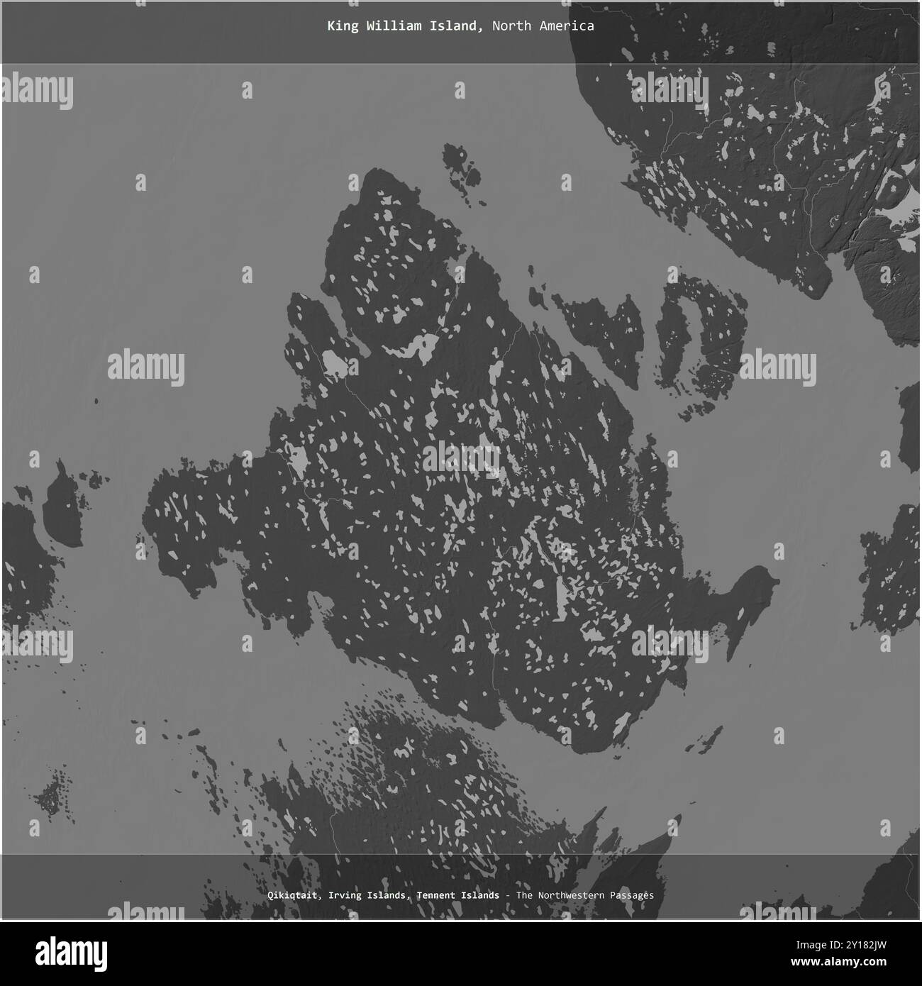 L'île King William dans les passages du Nord-Ouest, appartenant au ...