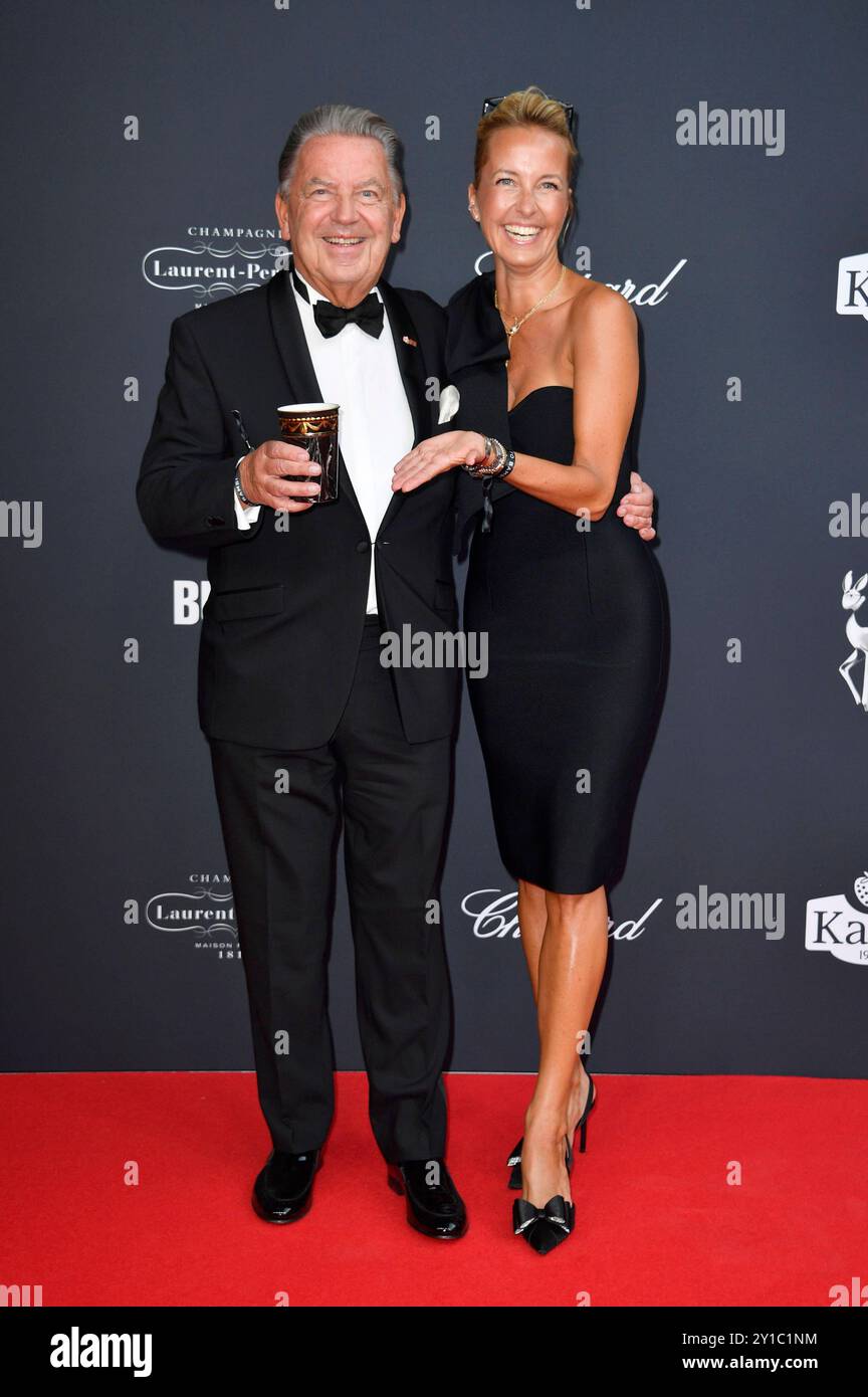 Jörg Woltmann mit Tochter Sandra-Sophie beim hommage au Bambi 2024 im ...