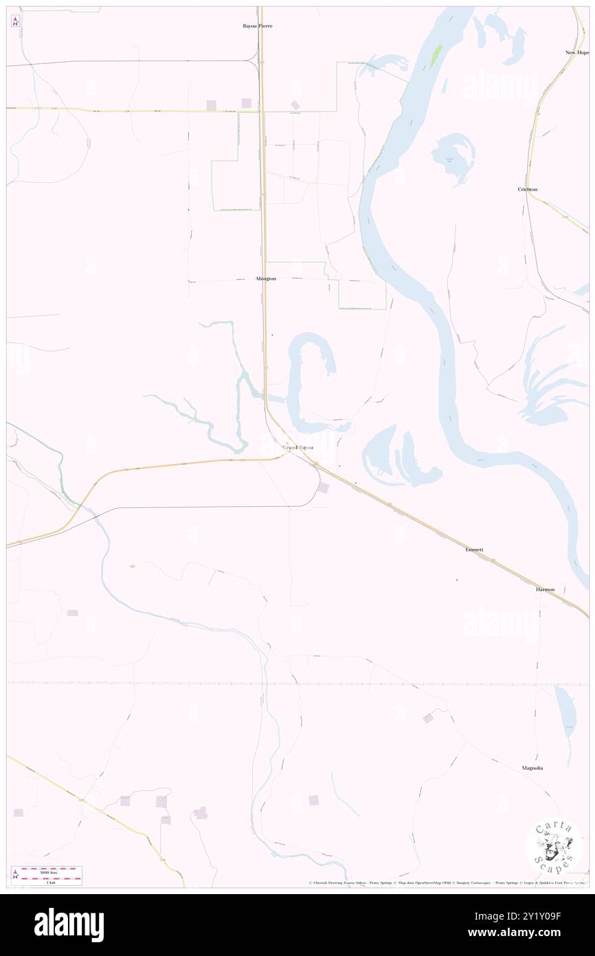 Grand Bayou, Red River Parish, US, United States, Louisiane, n 32 5' 12 ...