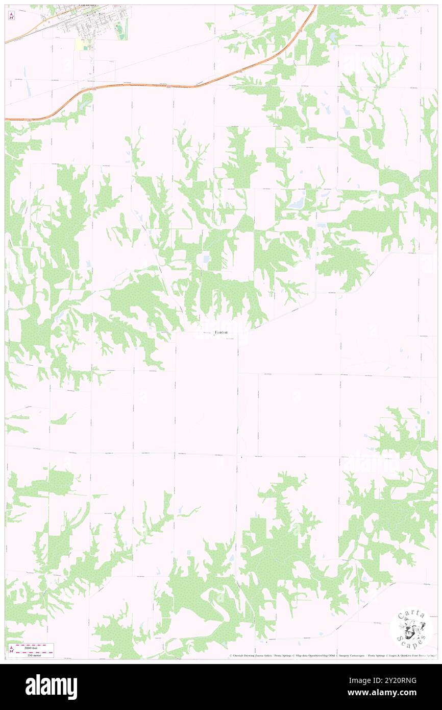Fandon, McDonough County, US, United States, Illinois, n 40 22' 6'', S ...