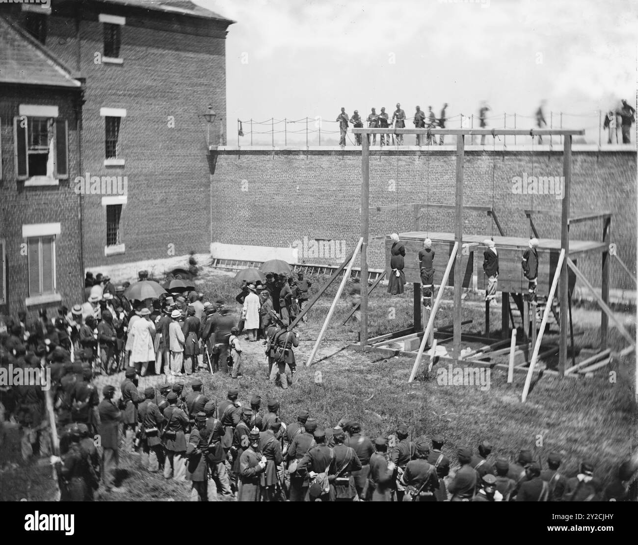 Execution of mary surratt Banque d'images noir et blanc - Alamy