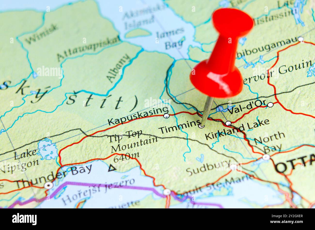 Carte de timmins Banque de photographies et d’images à haute résolution ...