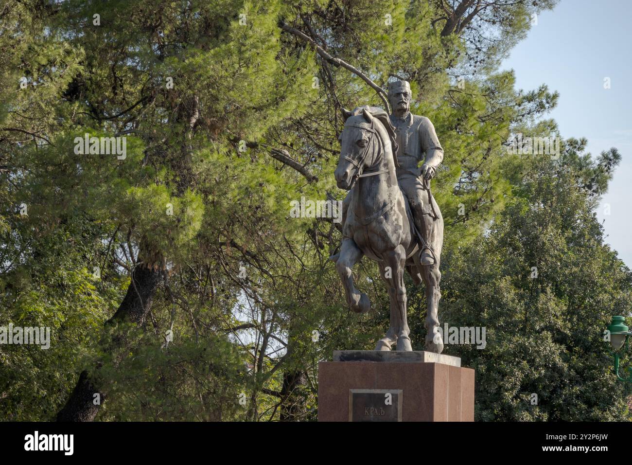 Le monument au roi Nikola i Petrovic-Njegos, une statue célèbre dans le ...