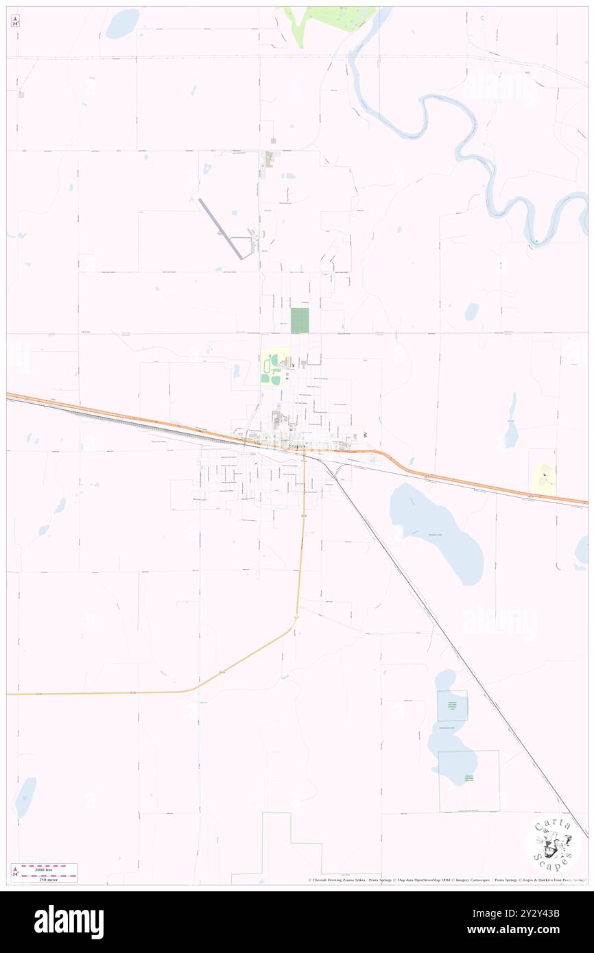 Pine Ridge Trailer court, Todd County, US, États-Unis, Minnesota, n 46 ...