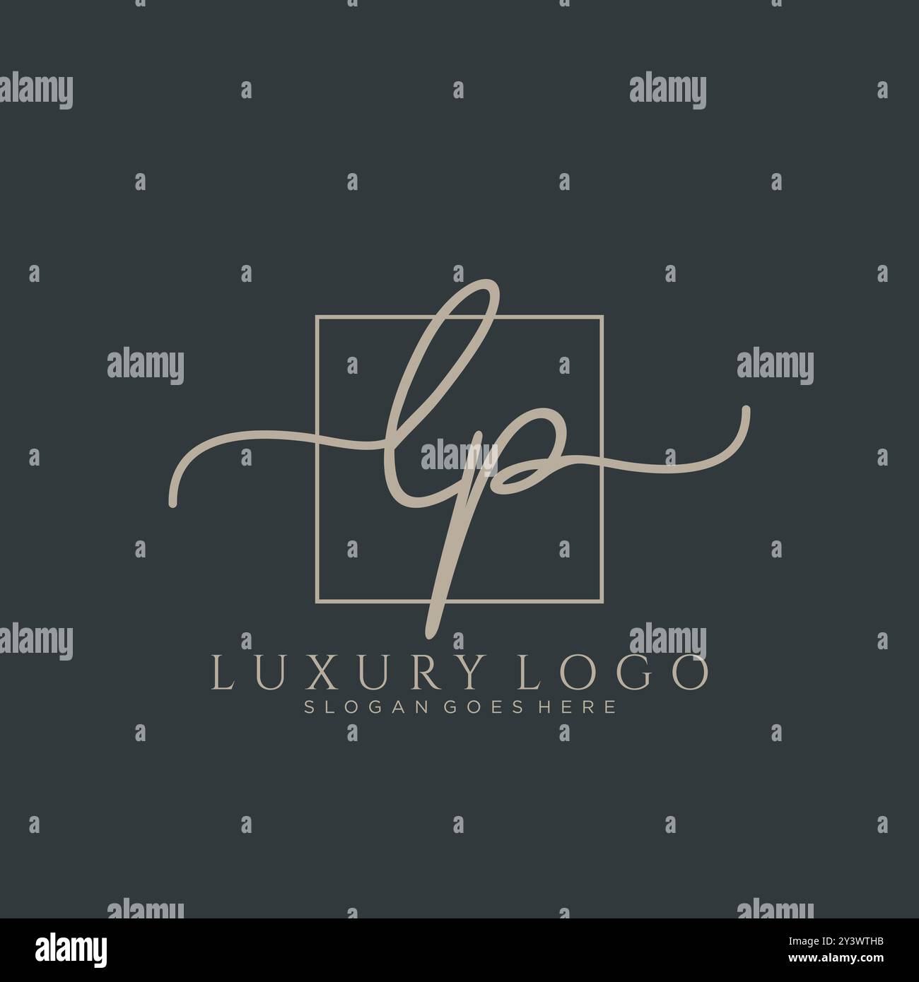 Logo initiales lp Banque de photographies et d’images à haute ...