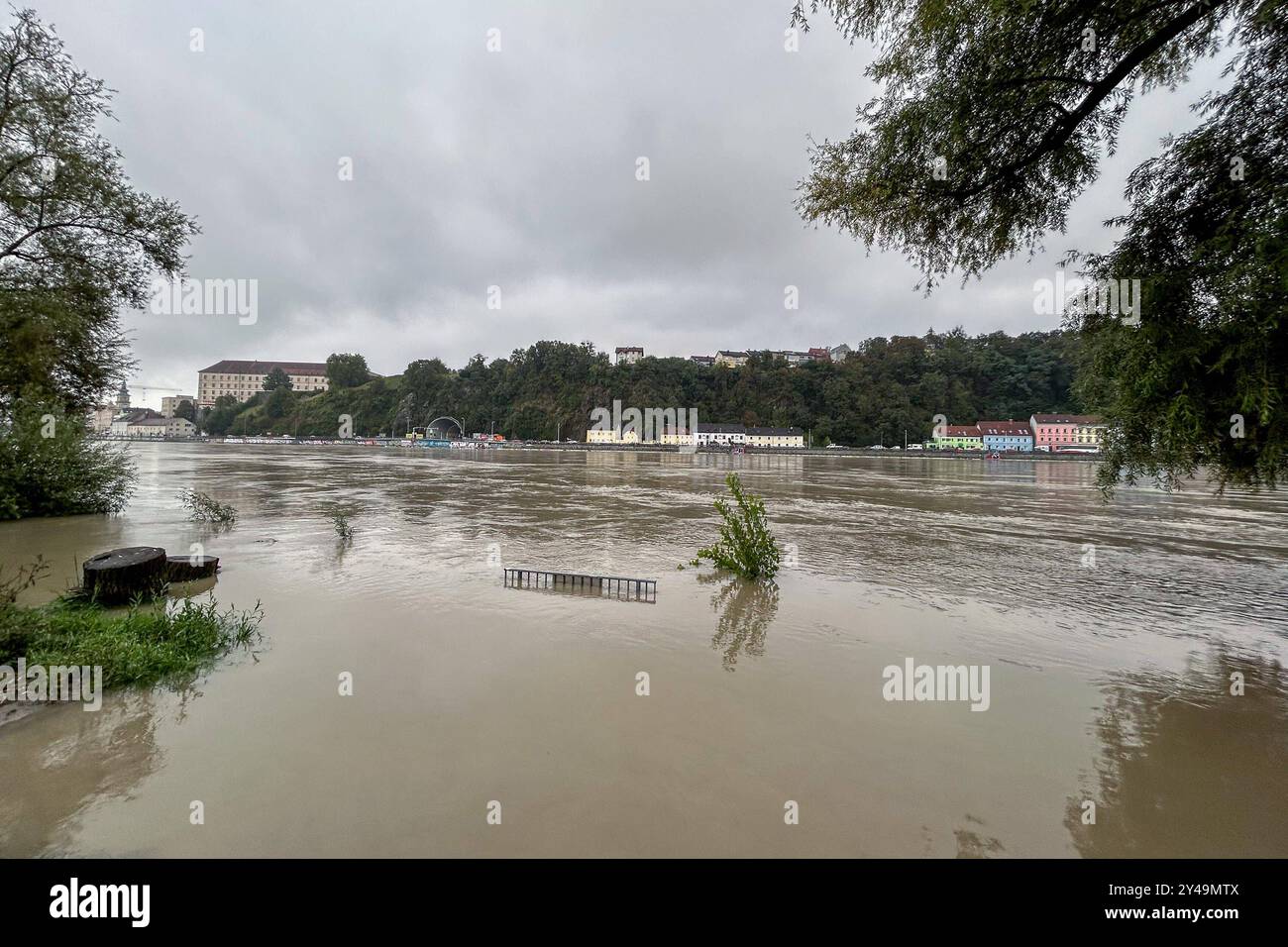 Linz, Urfahr, Hochwasser 17.09.2024, Linz, AUT, Urfahr, Hochwasser, im ...